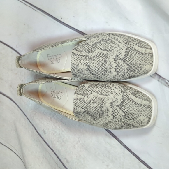 Franco Sarto | Shoes | Franco Sarto Boston Snake Print Slip On Shoes Sz ...